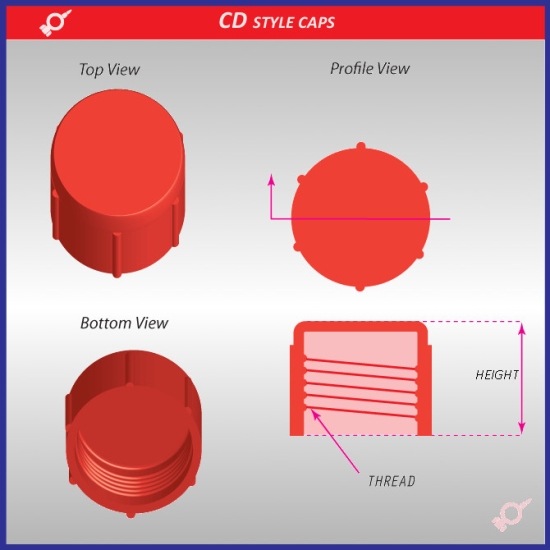 CD Style Caps (CD) | Rocket Seals, Inc.