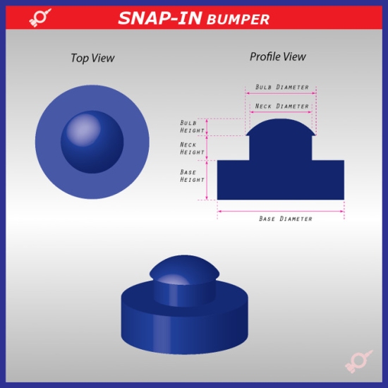 Push-In Bumpers | Rocket Seals, Inc.
