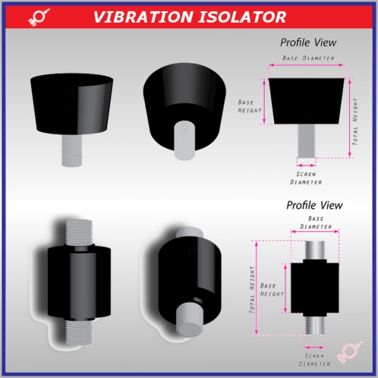 Vibration Isolators | Rocket Seals, Inc.
